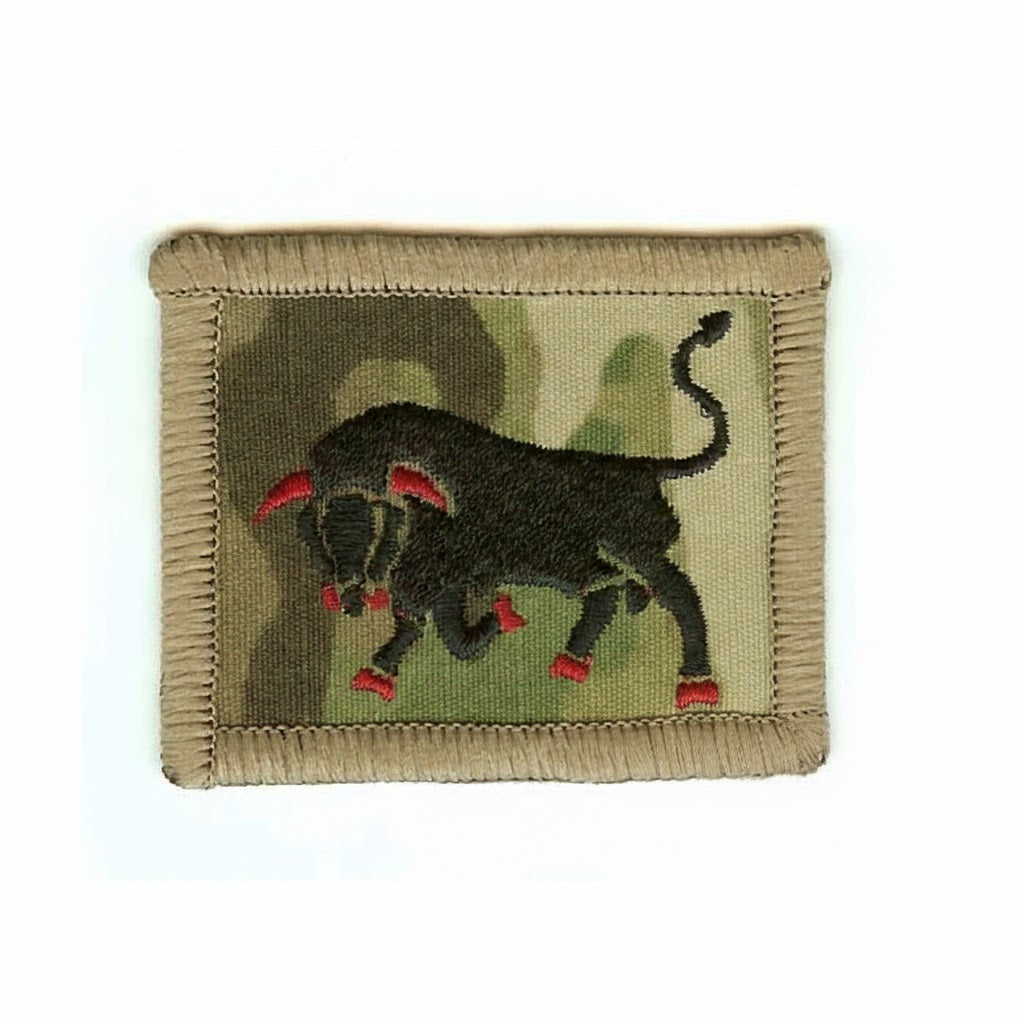 11th Infantry Brigade Multicam Patch | Black Assyrian Bull Hook & Loop ...