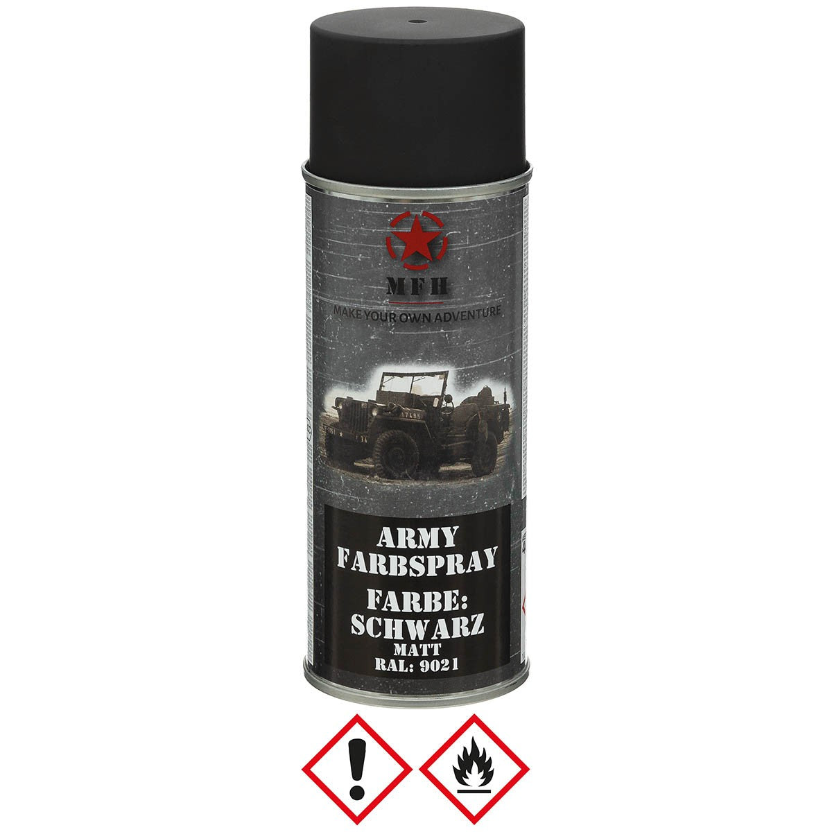 Black Matt - Military Spray Paint 400ml – MilitaryMart