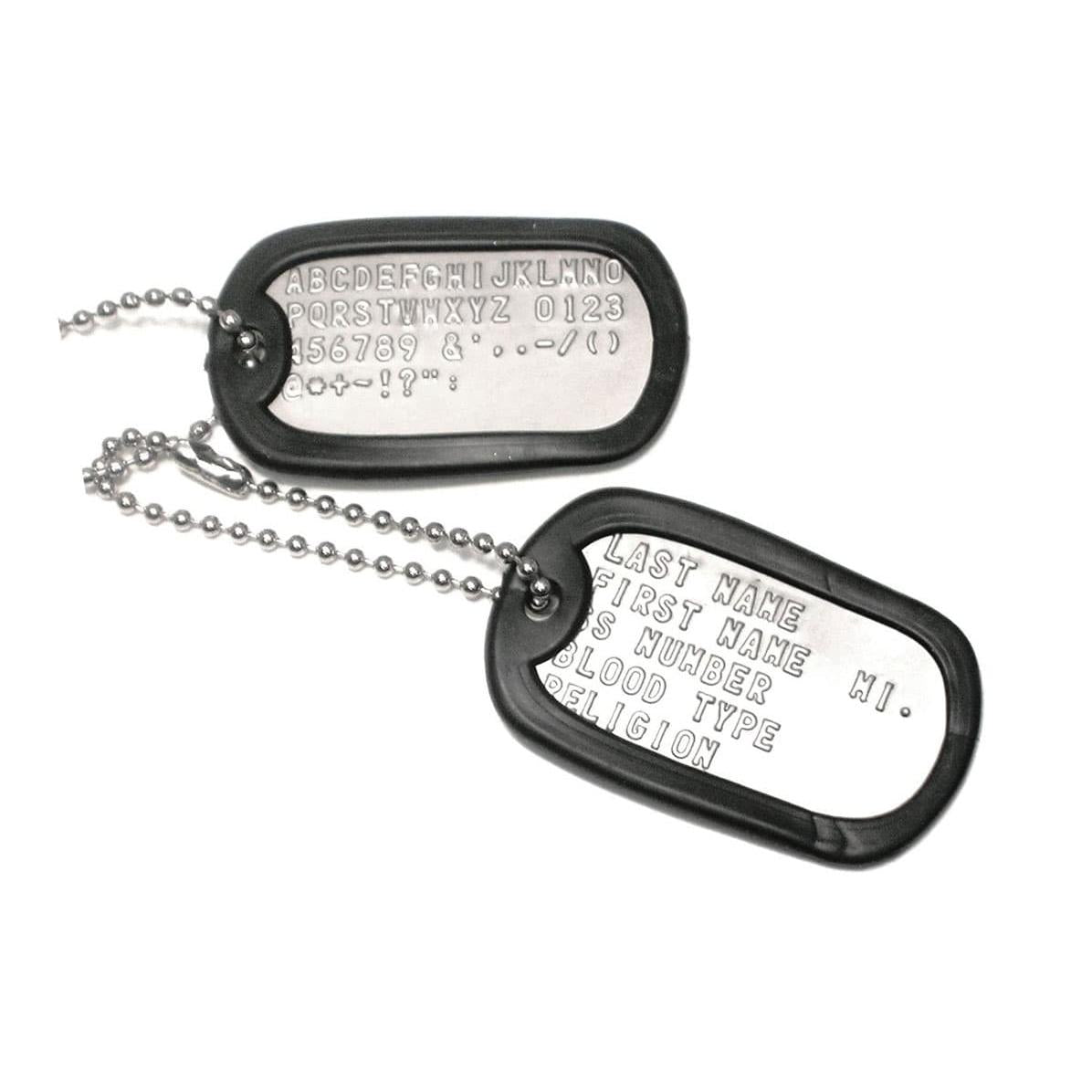 Custom Printed US Army Style Dog tags – MilitaryMart
