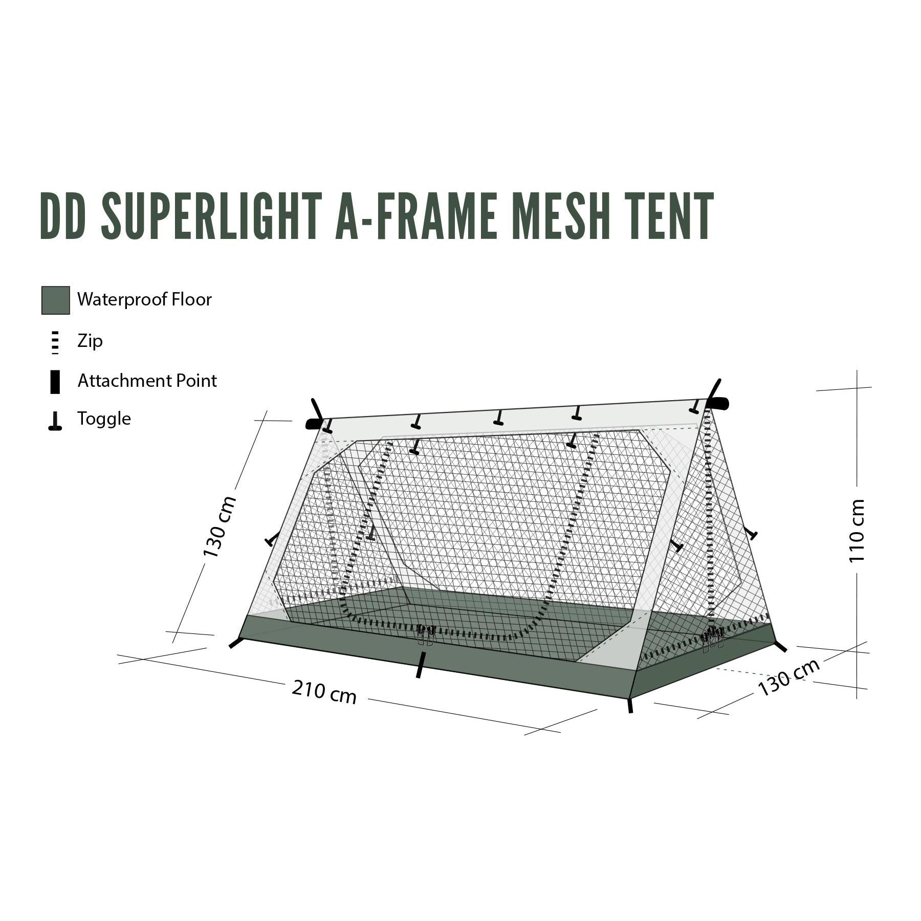 DD SuperLight - A-Frame - Mesh Tent – MilitaryMart
